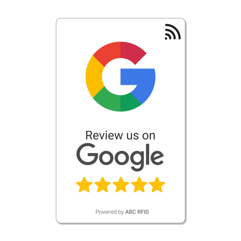 Google Review Card (NFC Tap + QR Code) - ABC RFID