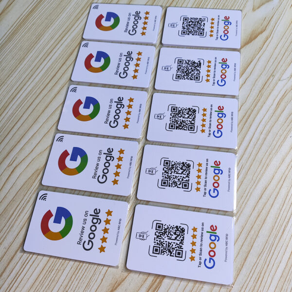 Google Review Card (NFC Tap + QR Code) - ABC RFID