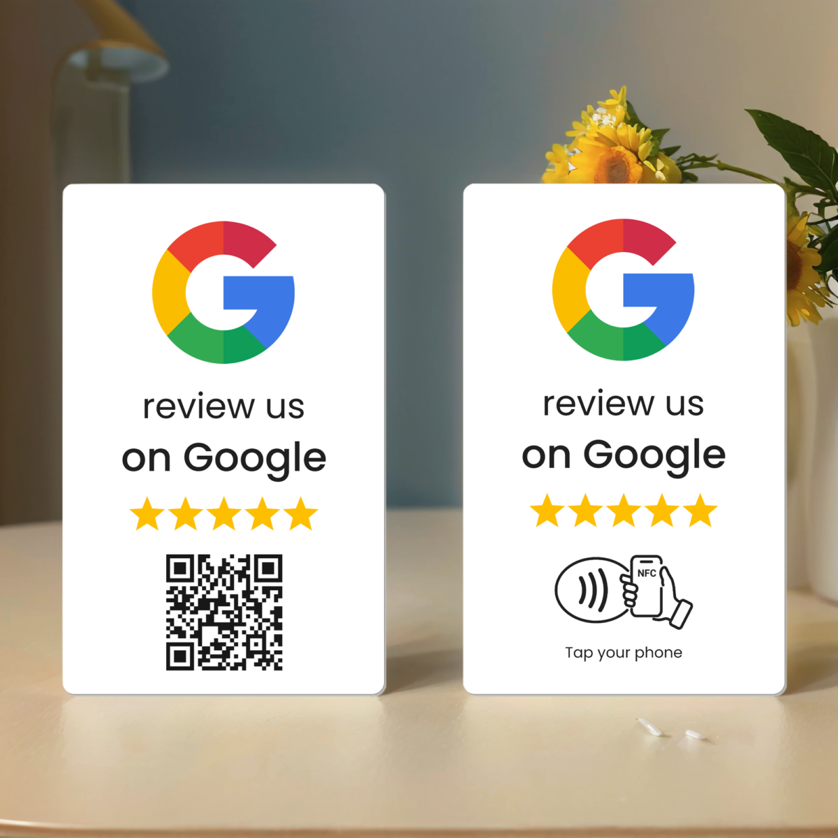 Google Review Card (NFC Tap + QR Code) #2 - ABC RFID