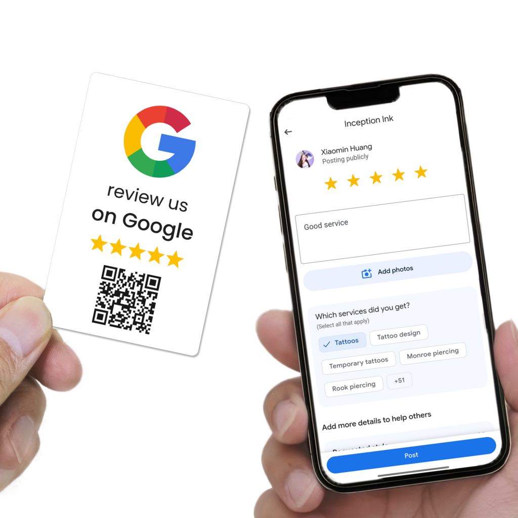Google Review Card (NFC Tap + QR Code) #2 - ABC RFID